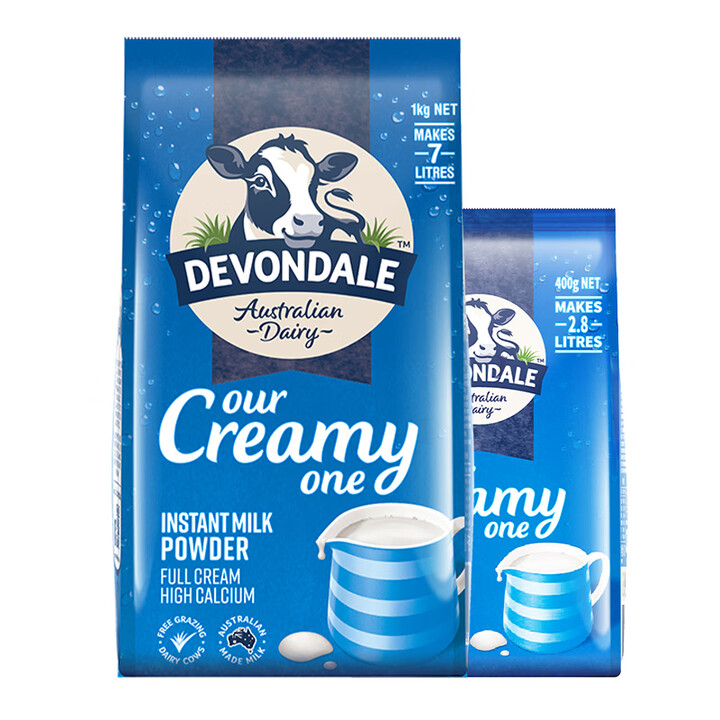 德运（DEVONDALE）Devondale澳洲进口全脂奶粉400g+1kg两袋组合装成人调制乳粉 1+400g组合【图片 价格 品牌 报价】-京东