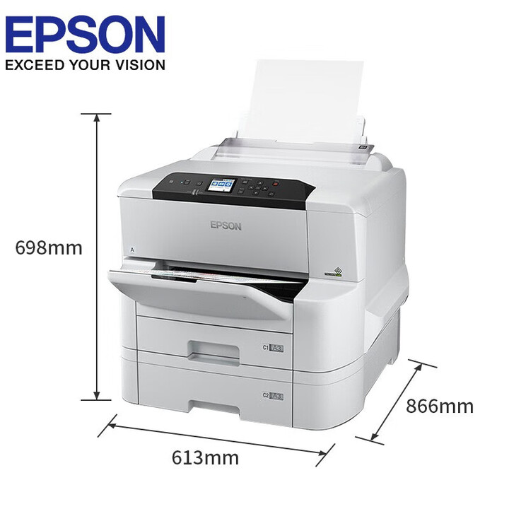 爱普生EPSON)WF-C8190彩色打印机办公8190打印机大型商用喷墨打印机 WF-C8190a标配（双纸盒） 标配+定制工作台【图片 ...