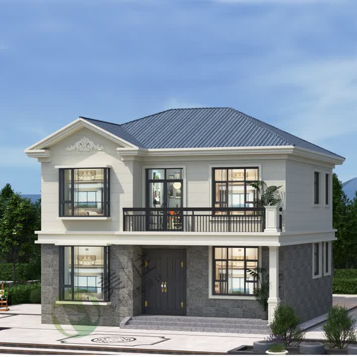 10.74 x 8.74m农村别墅二层全套建筑施工图纸自建房全套施工图纸 默认【图片 价格 品牌 报价】-京东