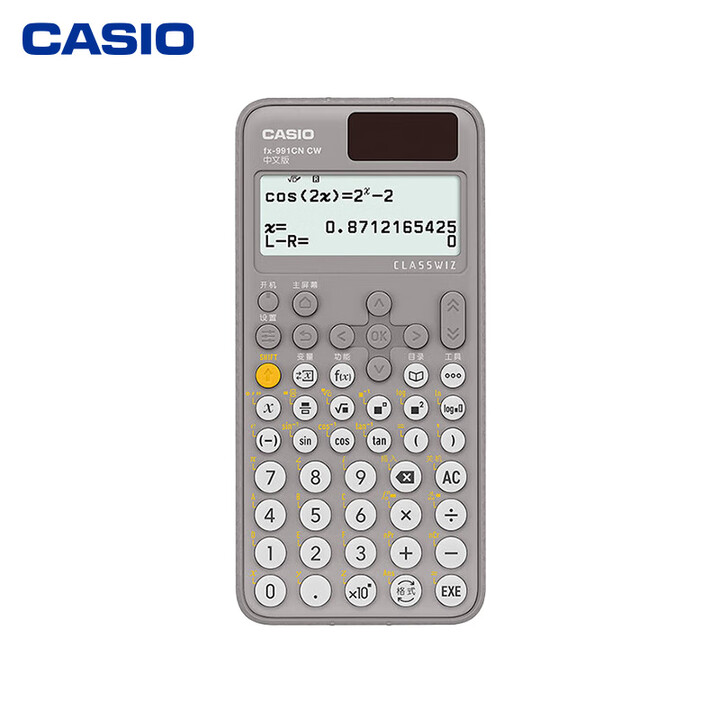 【卡西欧（CASIO）fx-991CN】卡西欧（CASIO）fx-991CN CW科学函数计算器大学生物化生竞赛考研学习考试灰白搭配（新老品 ...