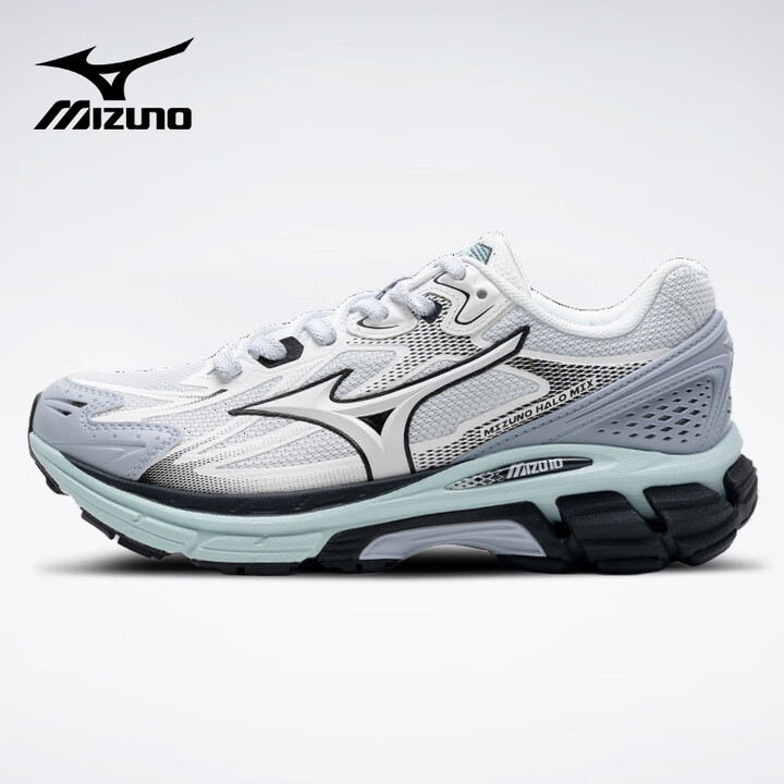美津浓（MIZUNO）男鞋休闲鞋25夏季HALO MIX复古户外运动鞋轻便透气跑步鞋子 14云上澳白 HALO MIX 40 (255mm ...