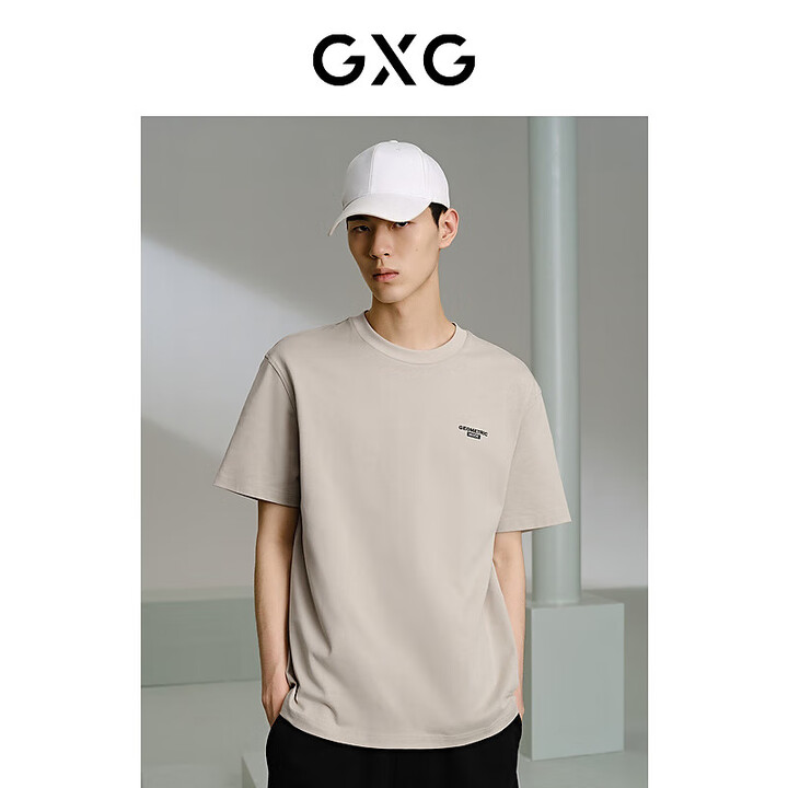 【GXGG24X442015】GXG男装商场同款多色前胸绣花24年夏 卡其色 185/XXL【行情 报价 价格 评测】-京东