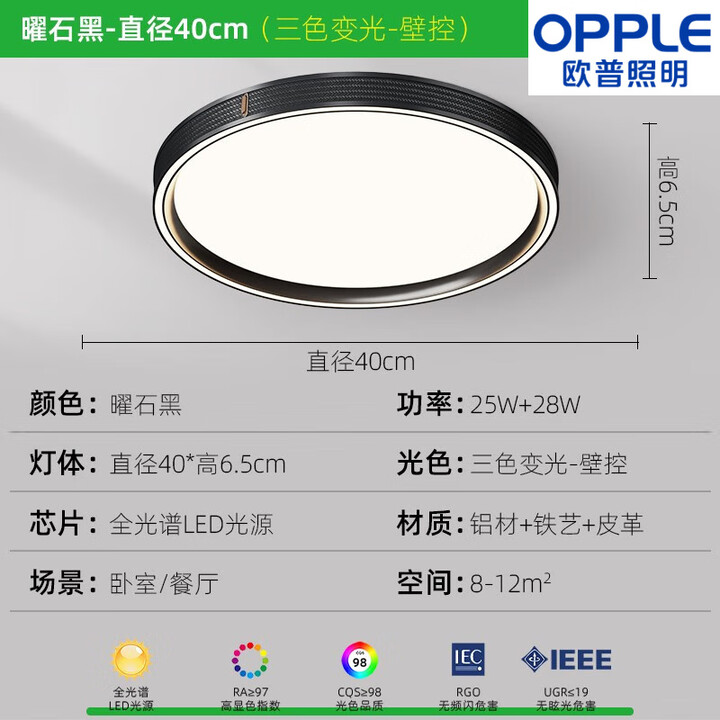 欧普照明欧普OPPLE意式轻奢主卧室灯2025年新款房间灯现代简约高端护眼全 0W 0lm 0内适用星灰银-105CM【图片 价格 品牌 报价】-京东