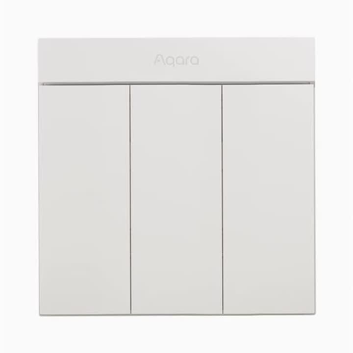 Aqara绿米智能墙壁开关H1M零火版远程控制HomeKit遥控开关面板 墙壁开关H1M零火版三键-梨花白【图片 价格 品牌 报价】-京东