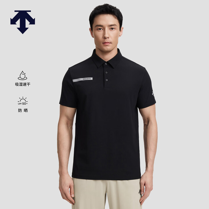 DESCENTE迪桑特TRAINING系列综训训练运动男士短袖POLO衫秋季新品 BK-Tap Shoe M (170/92A)【图片 价格 品牌 报价】-京东
