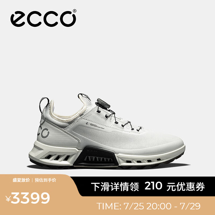 爱步（ECCO）BIOM高尔夫男鞋 夏季Golf球鞋运动鞋男 健步C4 130424 白色/黑色13042451227 41【图片 价格 品牌 ...