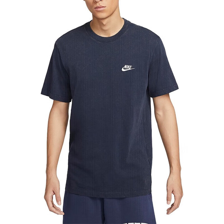 【耐克运动T恤】耐克(NIKE)春夏男短袖圆领T恤 运动休闲 简约时尚 FJ1082-451 蓝色L【行情 报价 价格 评测】-京东