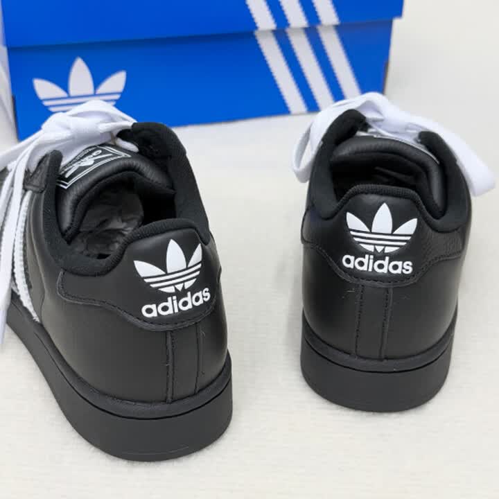 阿迪达斯（adidas）三叶草休闲鞋男鞋女鞋2026春季新款运动鞋贝壳头低帮板鞋通勤鞋 KK4474黑色白 38.5【图片 价格 品牌 报价】-京东