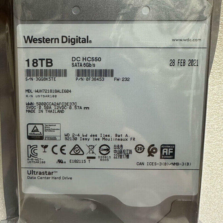 WESTERN DIGITAL INTELLICARE18T/16T/14T/12T/10T/8T/6T/4T硬盘监控机械硬盘SATA企业盘 ...