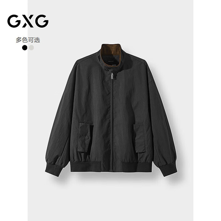 【GXGG25D213148】GXG男装25年秋季新品双色简约休闲百搭立领 黑色 180/XL【行情 报价 价格 评测】-京东