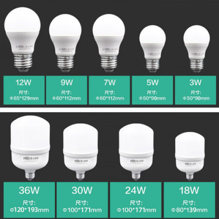 雷士照明 LED灯泡E27螺口3W5瓦7w9W led球泡节能照明灯泡暖光白光 【E27家用大螺口】LED灯泡 3W_暖白【图片 价格 品牌 ...