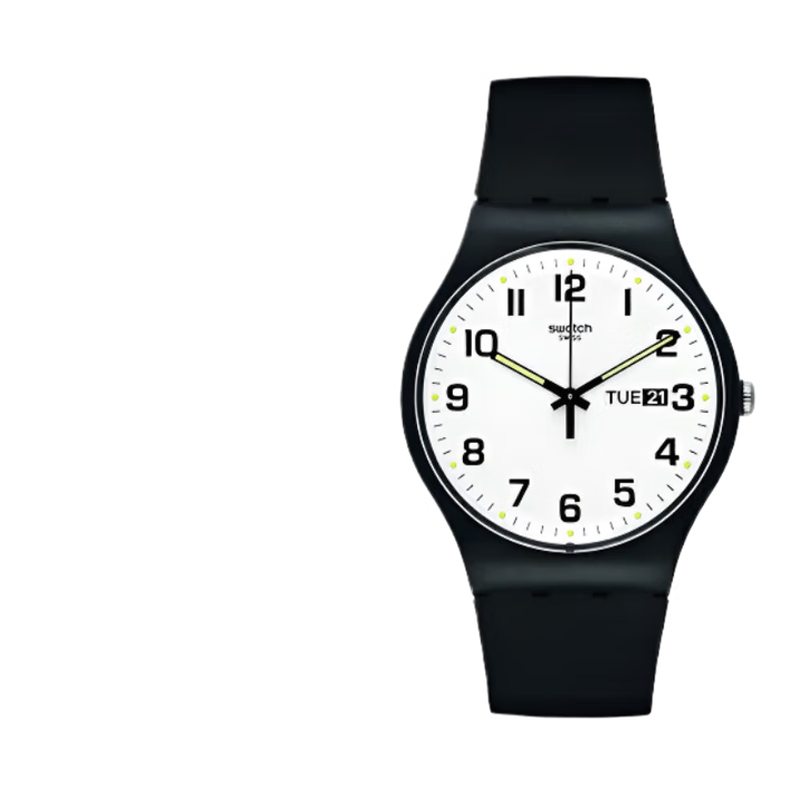 斯沃琪（Swatch）瑞士手表 二次方2.0 双日历简洁开学礼物男女时尚手表 二次方2.0 SO29B703 41mm【图片 价格 品牌 报价】-京东