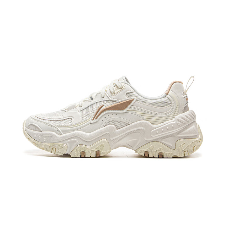 李宁（LI-NING）红糖丨反光减震回弹经典休闲鞋女25新品柔软透气运动鞋AGCV128 云雾白 36【图片 价格 品牌 报价】-京东