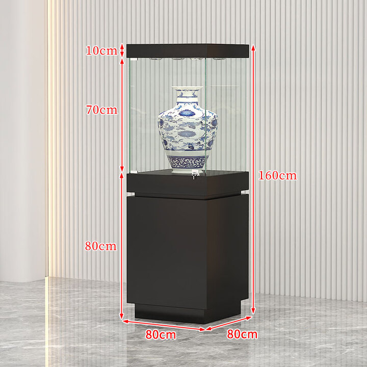 【荣将RJ-ZSG】荣将展示柜玻璃柜珠宝古董文物陈列柜手办模型展柜展台80*80*160cm【行情 报价 价格 评测】-京东