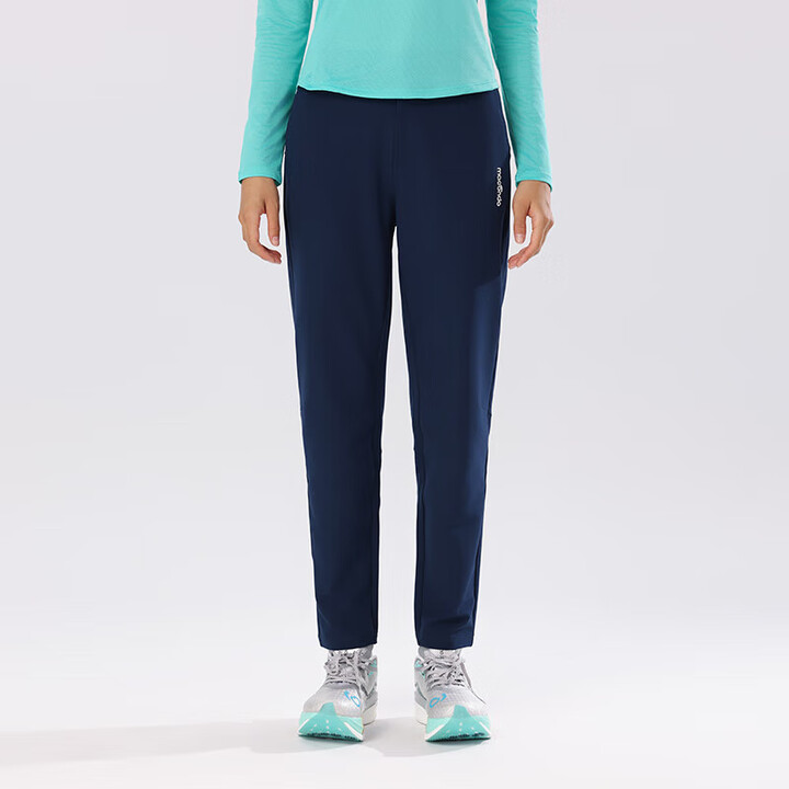 马孔多（macondo）（macondo）软壳裤2代 马拉松跑步训练裤 防风防泼水田径保暖运动 夜海蓝女款 XL【图片 价格 品牌 报价】-京东