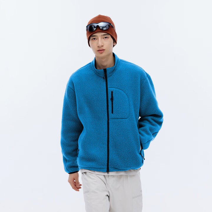 RESTICK【Polartec THERMAL PRO】立领摇粒绒抓绒衣休闲外套户外运动夹克 亮蓝色 S【图片 价格 品牌 报价】-京东