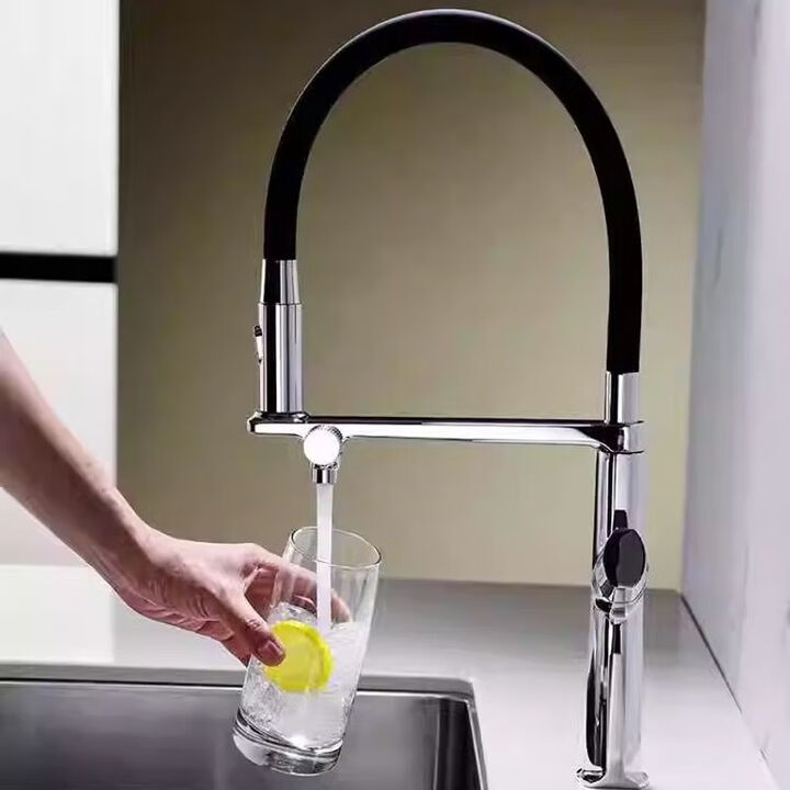 恒洁2025新款三合一带净水厨房水龙头带抽拉式旋转洗碗池单水槽洗 枪灰色可接净水三合一【图片 价格 品牌 报价】-京东