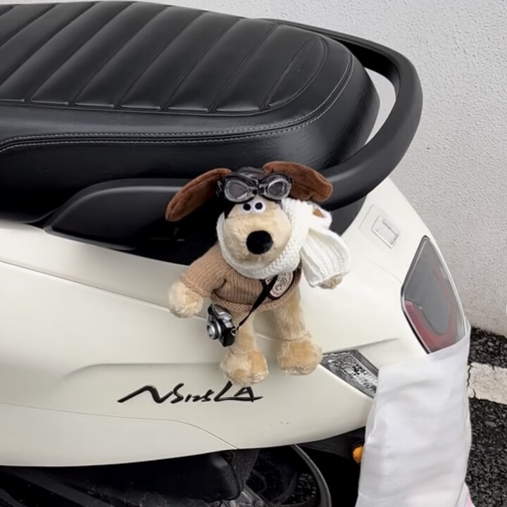 楝艺小铺适用于F125机车改装踏板掌门狗玩偶挂件摩托车通用装饰品创意可爱 飞行员掌门狗(送2种安装工具)【图片 价格 品牌 报价】-京东