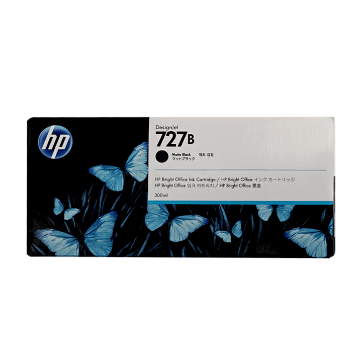【HP3WX19A】惠普惠普727B号原装墨盒适用绘图仪T920/T1500/T2500/ T930/T1530/T2530系列 粗面黑（MK ...