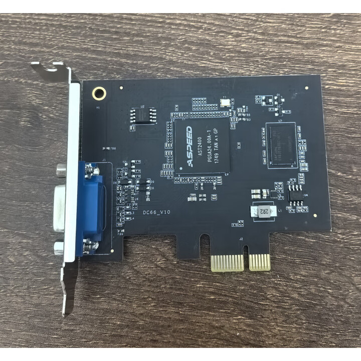 酷尘ASPEED AST2400 PCIE X1 低功耗 2U 亮机卡 显卡 X79/X99 绝配VGA 半高 16MB【图片 价格 品牌 ...