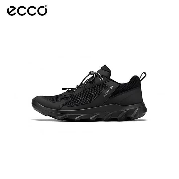 【爱步（ECCO）82026451052】爱步（ECCO）男鞋运动休闲鞋 舒适透气 减震耐磨 皮革鞋面820264 黑色 42【行情 报价 ...