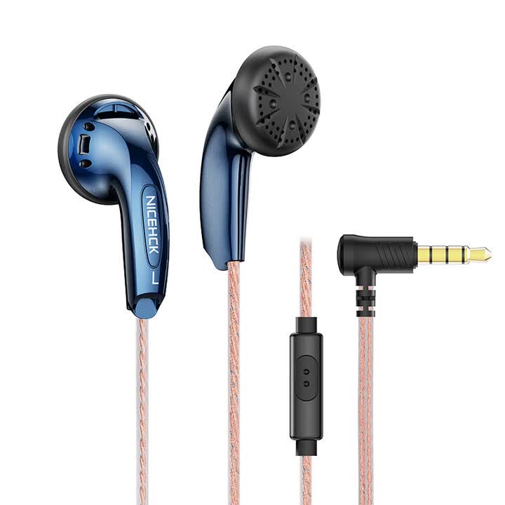YUANDAO原道酱原道耳机升级版HiFi耳机平头塞MX500网红爆款塞 原道酱-蓝色铜线带麦3.5mm版【图片 价格 品牌 报价】-京东