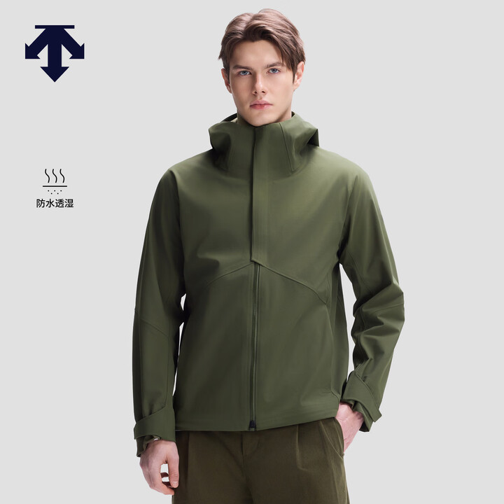 迪桑特（DESCENTE）DUALIS系列男士防水透湿VERTEX山峰夹克梭织上衣 KK-卡其色 L (175/96A)【图片 价格 品牌 ...