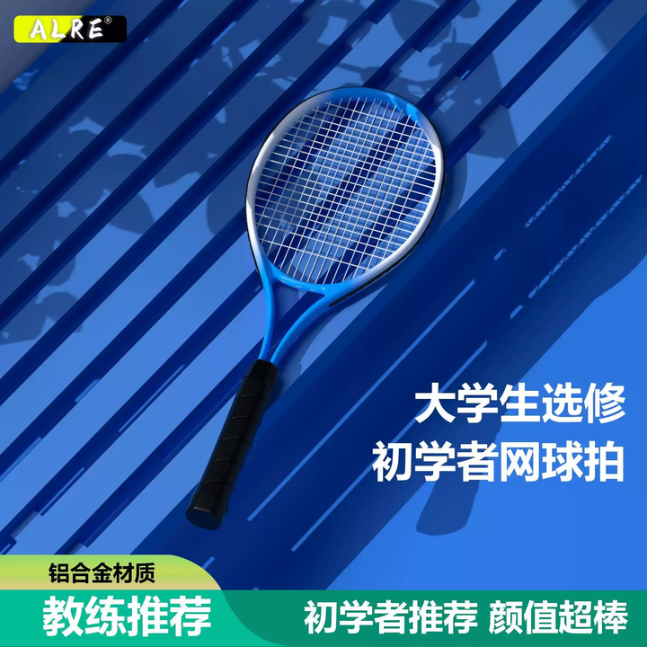 ALRE卡尔西ALRE网球拍初学者入门训练拍专业比赛专用超轻型大拍面高回弹网球 铝合金蓝色单拍 2号柄【图片 价格 品牌 报价】-京东