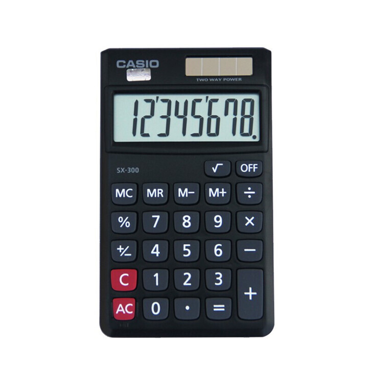 【卡西欧SX-300】卡西欧（CASIO）SX-300 迷你可爱计算机便携随身小型太阳能计算器 太阳能款【行情 报价 价格 评测】-京东
