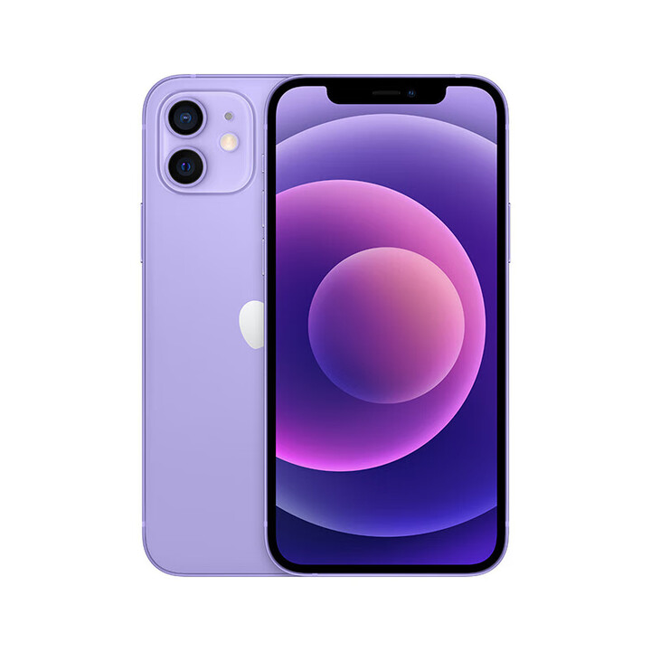 【AppleiPhone 12】Apple iPhone 12(A2404) 64GB 紫色 支持移动联通电信5G 双卡双待手机Apple ...
