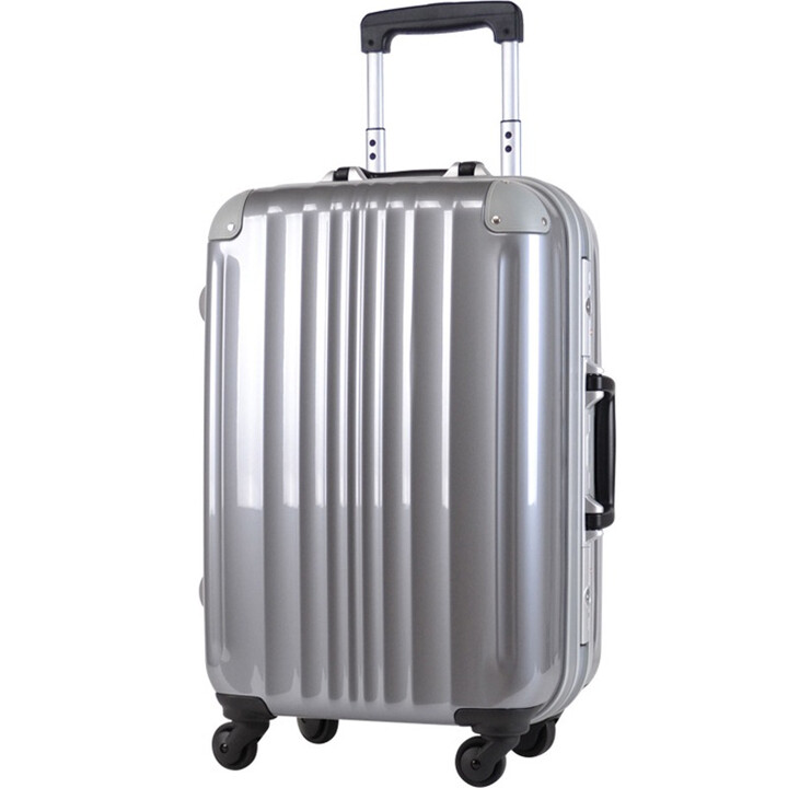 【美而美MF-B1033】美而美（MEM）MF-B1033 商务登机拉杆箱男女托运箱行李箱铝框箱万向轮旅行箱19/22/26/28寸 银色 ...