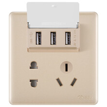 【三位五孔插座】价格_图片_品牌_怎么样-京东商城