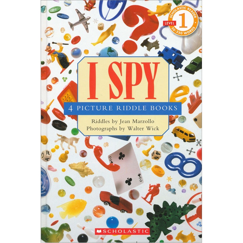 学乐分级读物 级别1 ：视觉大发现 4个图画谜语书 1册 英文原版 游戏书 Scholastic I Spy: 4 Picture Riddle Books 3-6岁