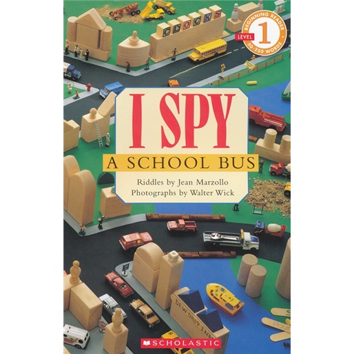 学乐分级读物 级别1：视觉大发现-一辆校车 英文原版 游戏书 Scholastic I Spy：a School Bus  3-6岁