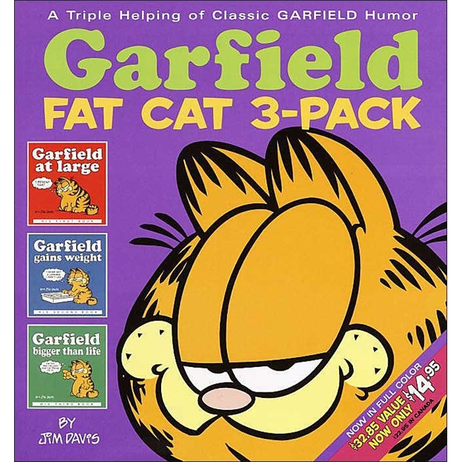 加菲猫英文原版漫画?Garfield Fat Cat1 进口故事书