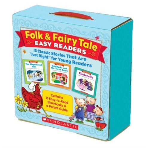 Folk & Fairy Tale Easy Readers:15 Classic Stories That Are Just Right for Young Readers 进口故事书