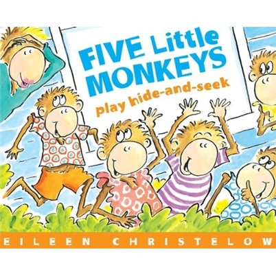 Five Little Monkeys Play Hide-and-Seek 五只小猴子玩捉迷藏 英文原版