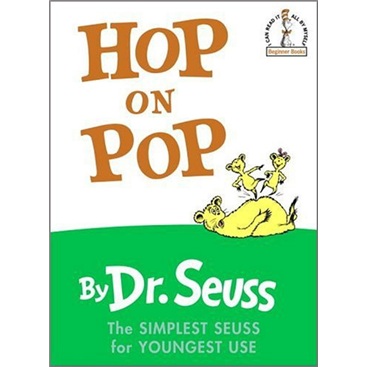 Hop on Pop 在爸爸身上跳来跳去 Dr. Seus 苏斯博士系列 精装 廖彩杏书单 进口原版绘本