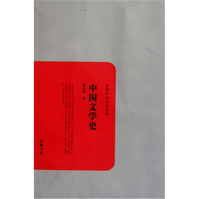 中国文学史9787807616658