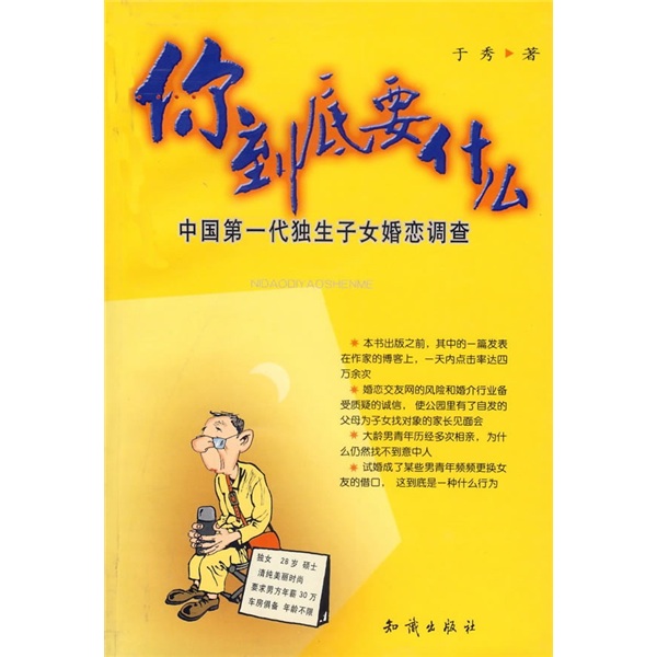 你到底要什么：中国第一代独生子女婚恋调查