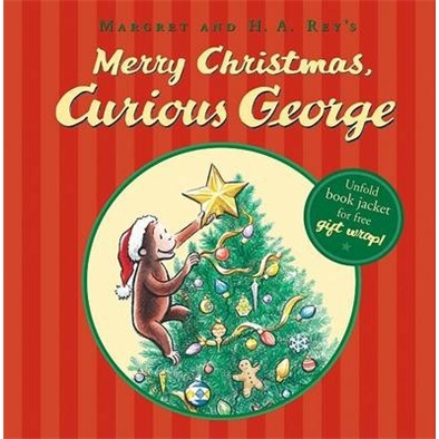Merry Christmas， Curious George 好奇的乔治圣诞装 英文原版