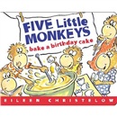 Five Little Monkeys Bake a Birthday Cake 五只小猴子烤生日蛋糕 英文原版