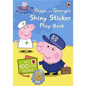 Peppa Pig: Peppa and George's Shiny Sticker Play Book 进口故事书