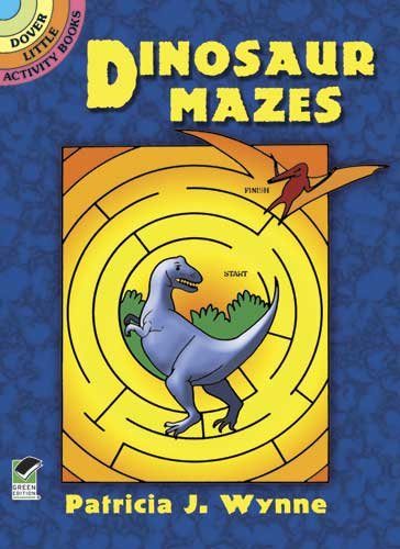 Dinosaur Mazes (Dover Little Activity Books) 英文原版