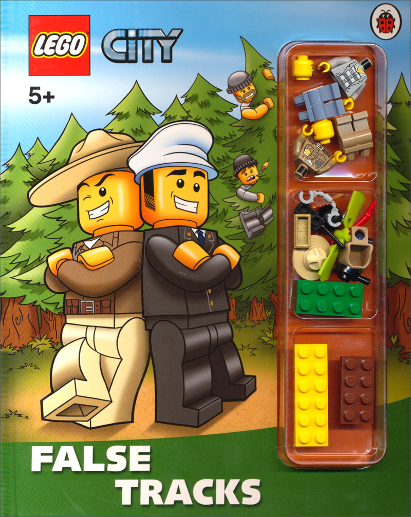 LEGO City: False Tracks Storybook with Minifigures and Accessories 乐高城市：书，迷你人仔和砖块