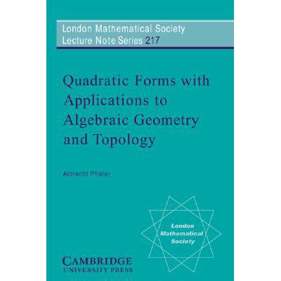 Quadratic Forms with Applications to Algebra...