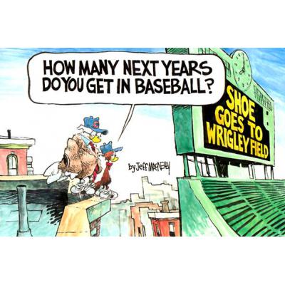 Shoe Goes to Wrigley Field