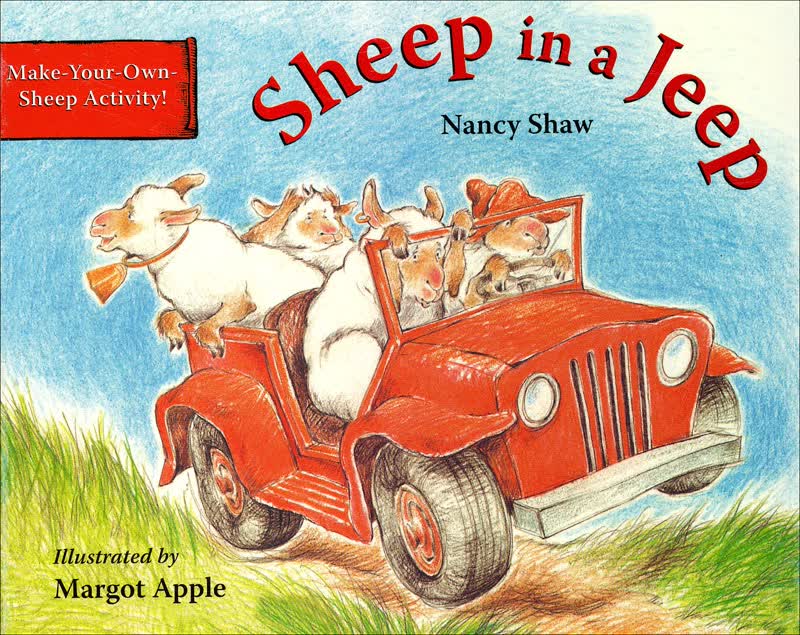 Sheep in a Jeep Board Book吉普车里的羊 英文原版