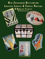 Old Fashioned Destination Luggage Labels