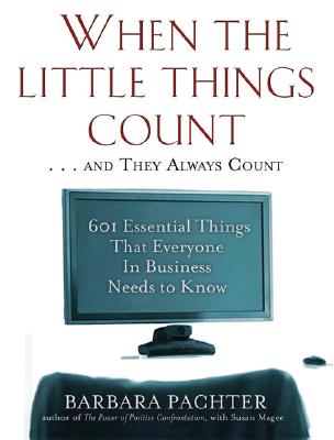 When the Little Things Count and They